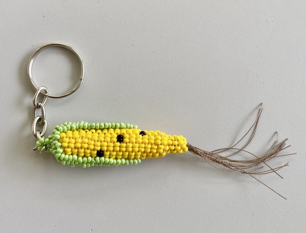 Keychain - Beaded Corn