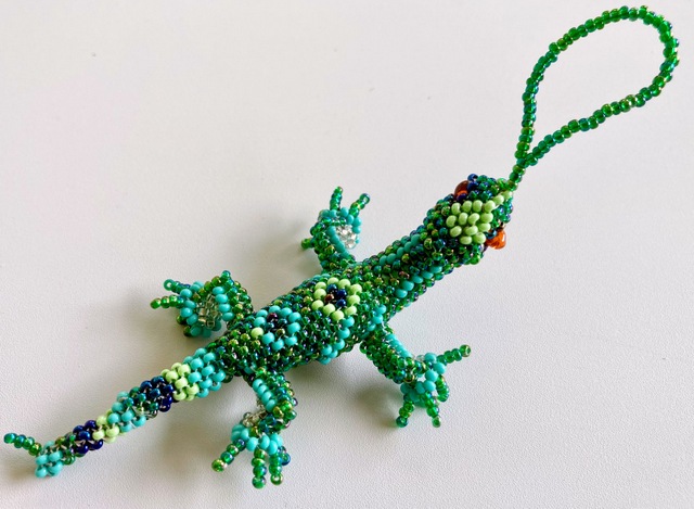 Ornament - Beaded - Lizard Large
